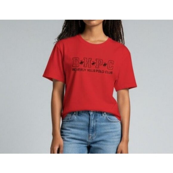Beverly Hills Polo Club | Tops | Bhpc Beverly Hills Polo Club Red Logo ...